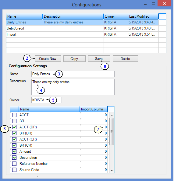 App. F - G/L Transaction Entry in CIM GOLD > Configurations ...
